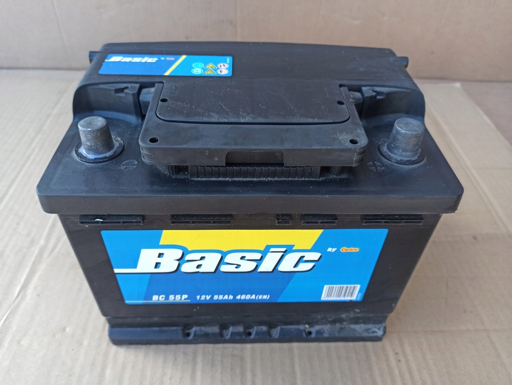 Akumulator samochodowy BASIC 55Ah 460A 12V - 13476382283 - oficjalne archiwum Allegro