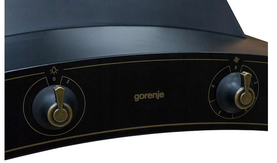 Okap GORENJE Classico RETRO DK63MCLB 621m/h czarny - 12041057158 ...