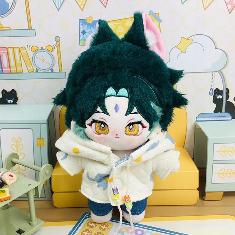 20CM Genshin Impact Cartoon Characters Kawaii Plush Doll Xiao Cosplay ...