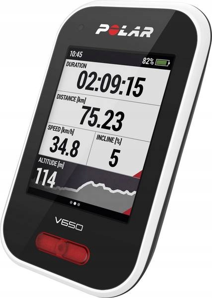 POLAR V650 KOMPUTER ROWEROWY Z GPS LICZNIK - 10616018180 - oficjalne archiwum Allegro