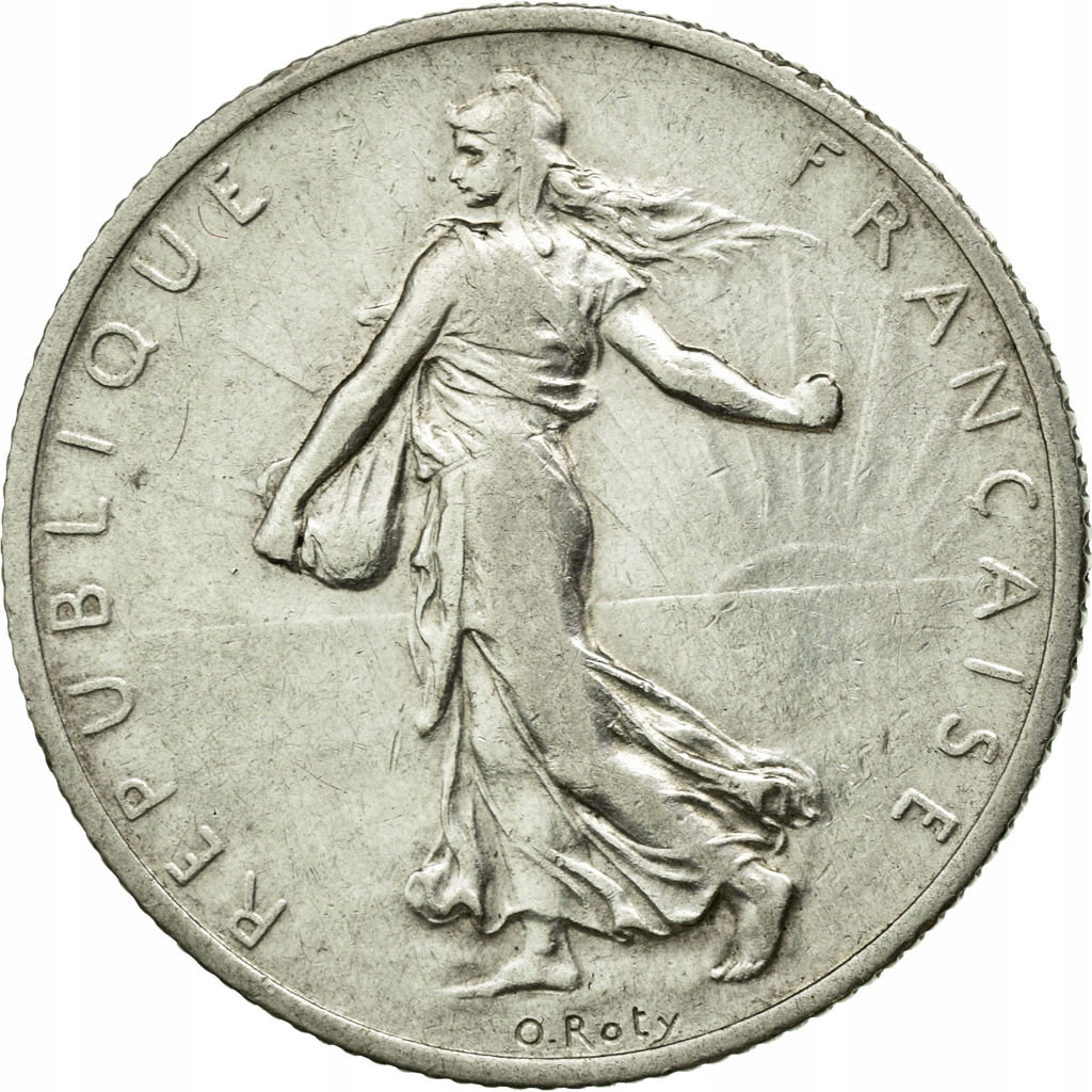 Moneta, Francja, Semeuse, 2 Francs, 1912, Paris, E - 12641025908 - oficjalne archiwum Allegro