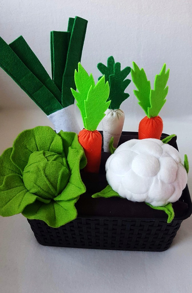 Warzywa z filcu - Ogródek z konewką FILC - 12907128269 - oficjalne ...