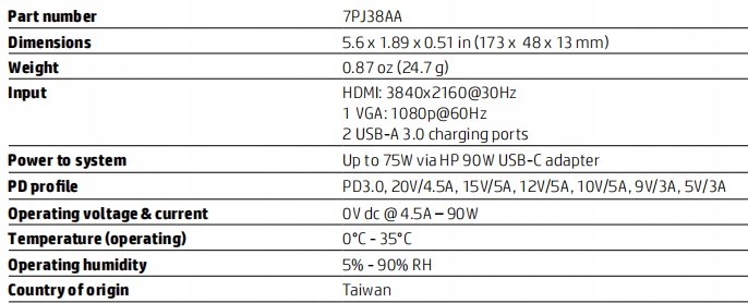 Купить Док-станция HP Travel Hub G2 USB-C (7PJ38AA): отзывы, фото и ...