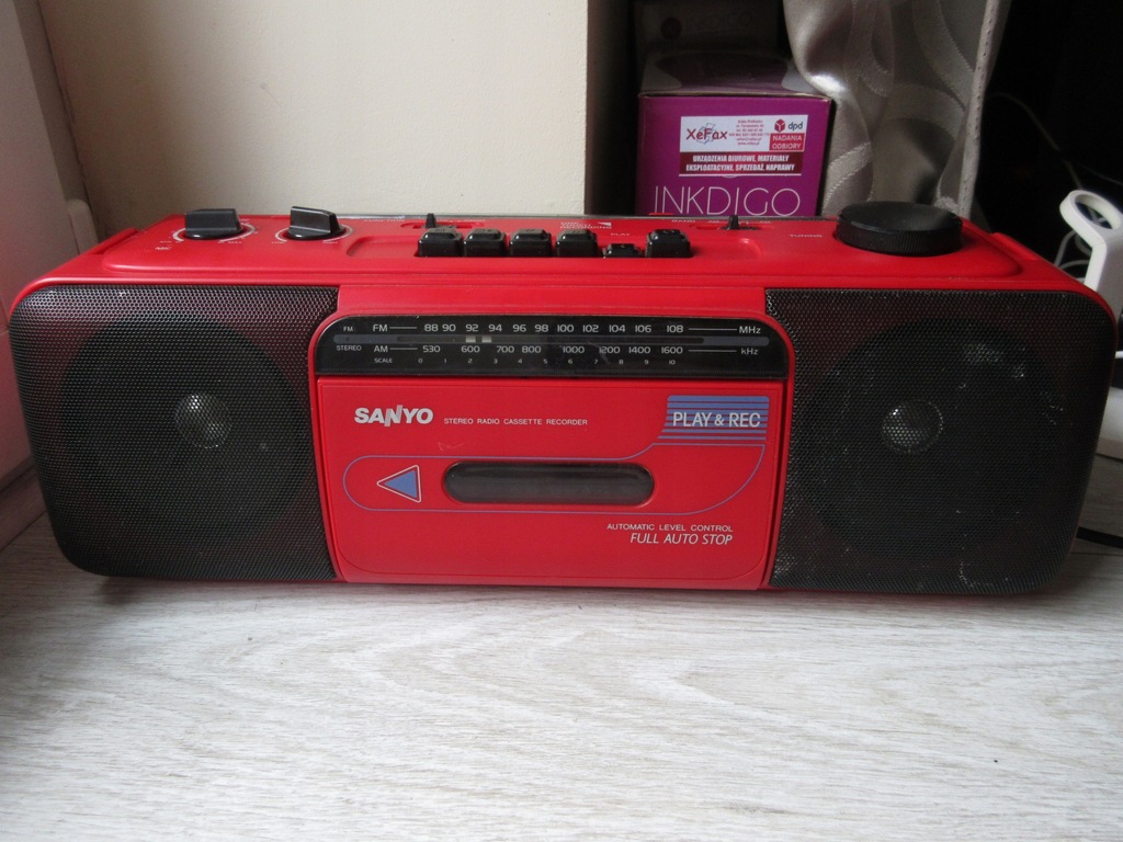 RADIOMAGNETOFON JAMNIK SANYO M 7033F RED REAL FOTO - 12090834934 ...