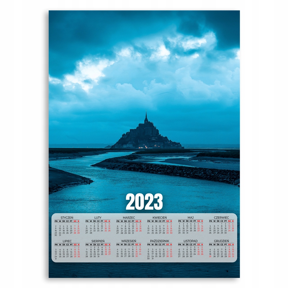 KALENDARZ 2023 Ścienny 50x70cm Duży FRANCJA Wzory - 12585766507 - oficjalne archiwum Allegro