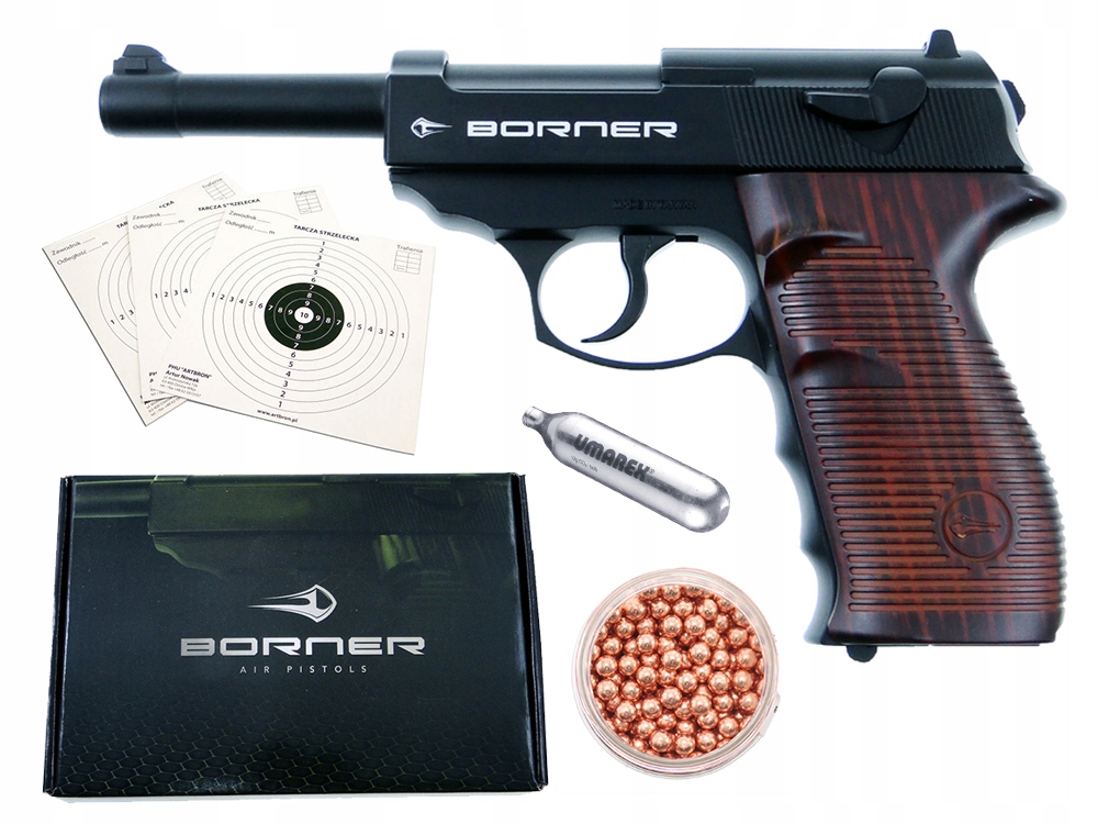 Wiatrówka pistolet Borner C41 4,5 mm + gratisy - 14055916195 - oficjalne archiwum Allegro