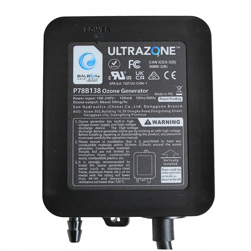 Generator ozonu Balboa Ozone CD bez chipu (Nowy Model) ozonator do ...