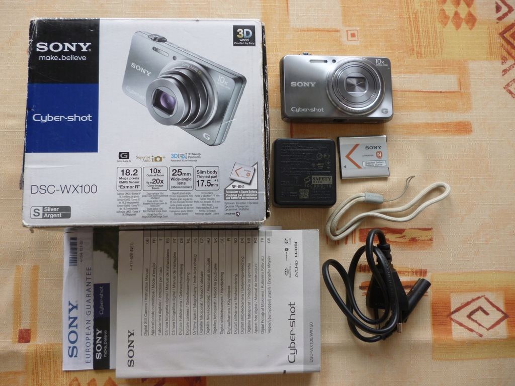 Sony Cyber-shot DSC-WX100 w idealnym stanie - 13479608865 - oficjalne ...