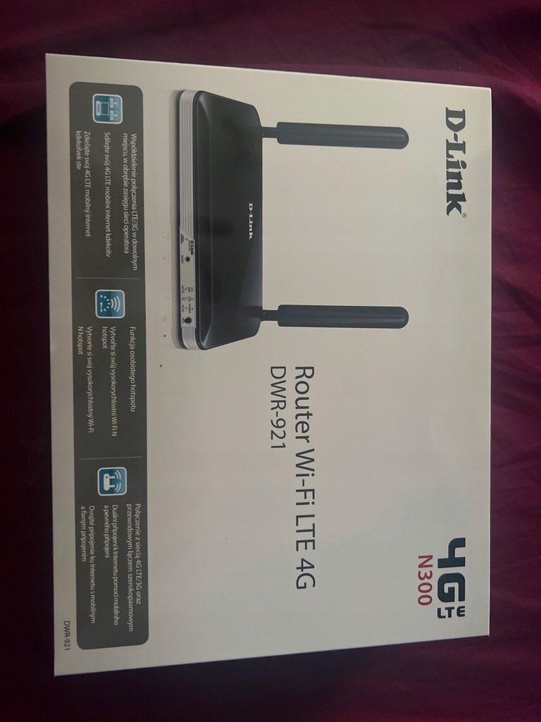 Router D-Link DWR-921 4G LTE na kartę SIM 150Mbps - 13213840268 ...