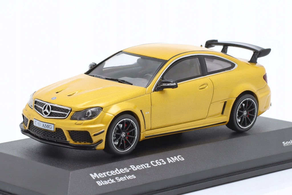 Mercedes-Benz AMG C63 Coupe Black Series 2012 SolarBeam Yellow Solido 1 ...