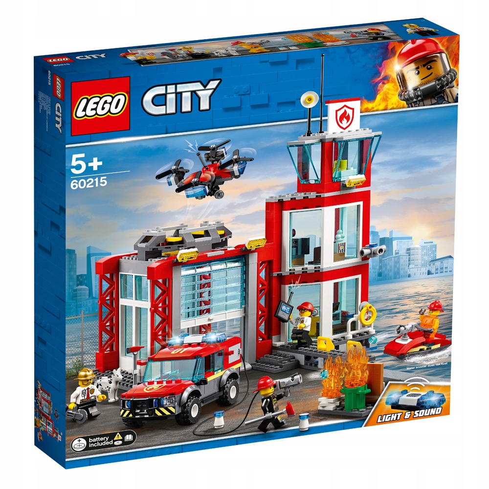 LEGO City Remiza strażacka 60215 - 8556217366 - oficjalne archiwum Allegro