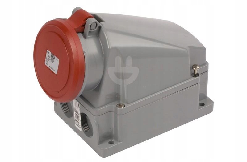 Gniazdo stałe 5P 63A 400V czerwone IP44 - 8986677695 - oficjalne ...