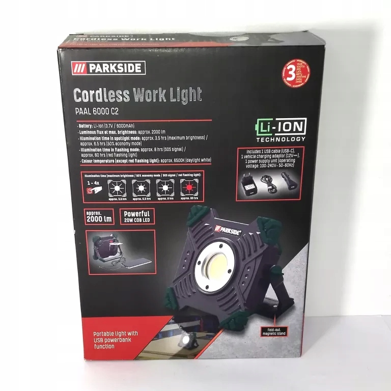 PARKSIDE REFLEKTOR PAAL 6000 C2 - 14312129074 - oficjalne archiwum Allegro