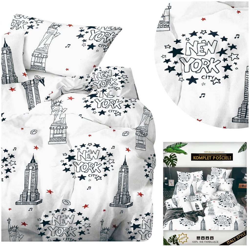 Pościel DALWIN Poszewki 70x80 Komplet Satyna Bawełniana 200x220 4cz - 13213708953 - oficjalne ...