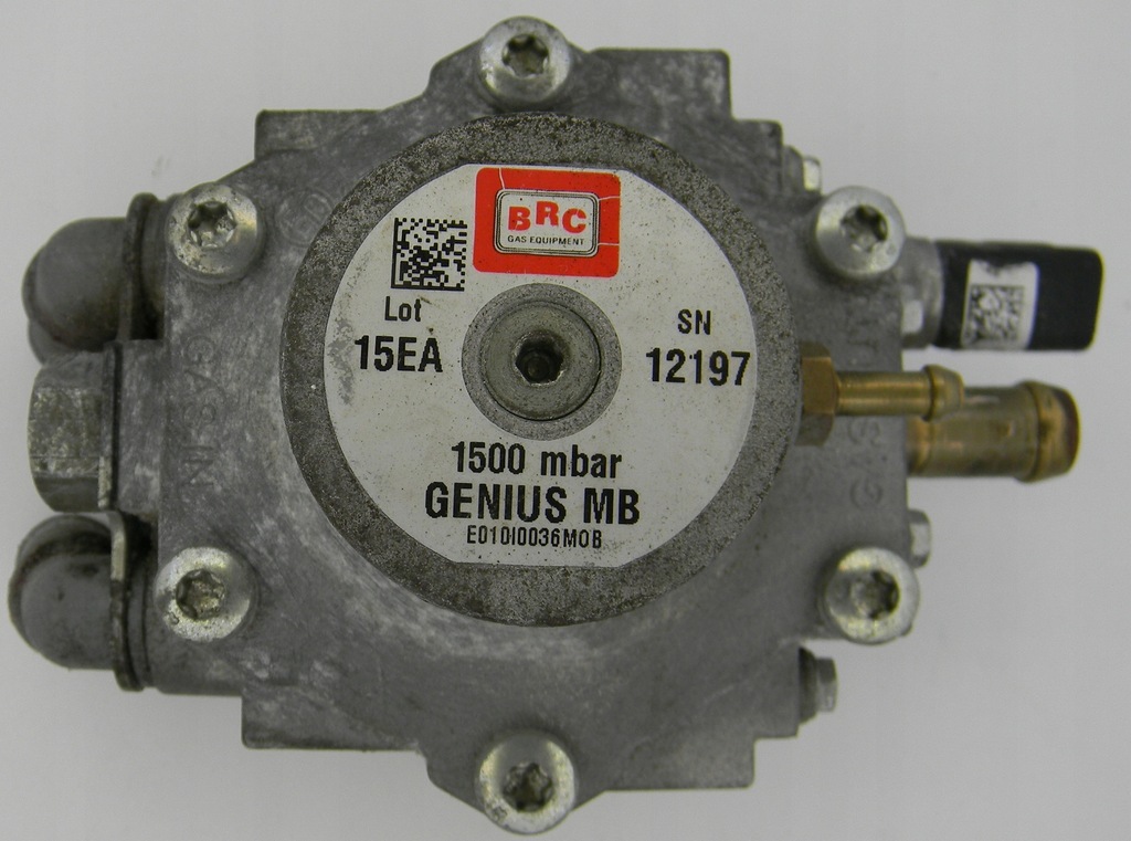 BRC GENIUS 1500 MBAR REDUKTOR PAROWNIK GAZU LPG - 12632245048 - oficjalne archiwum Allegro