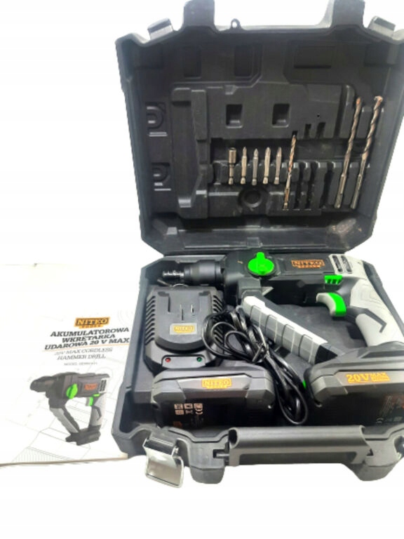AKUMULATOROWA WIERTARKA UDAROWA NITEO TOOLS +2 BA - 11584762127 - oficjalne archiwum Allegro