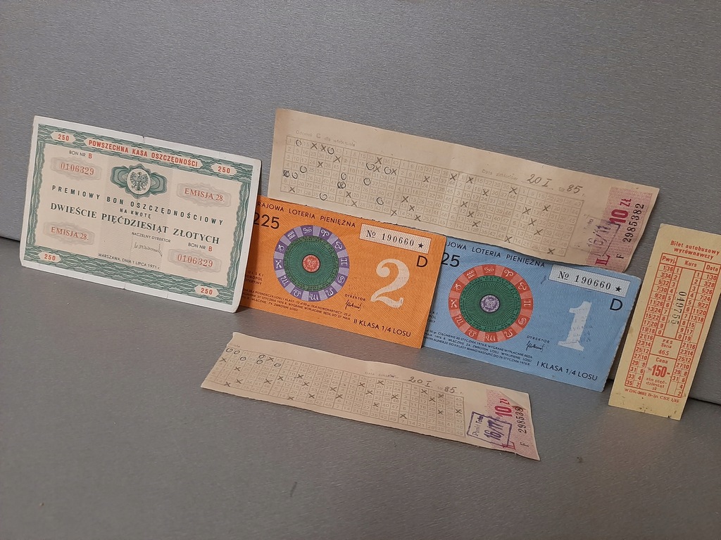 los loteria PRL bilet kupon lotto bon zestaw - 13980297177 - oficjalne ...