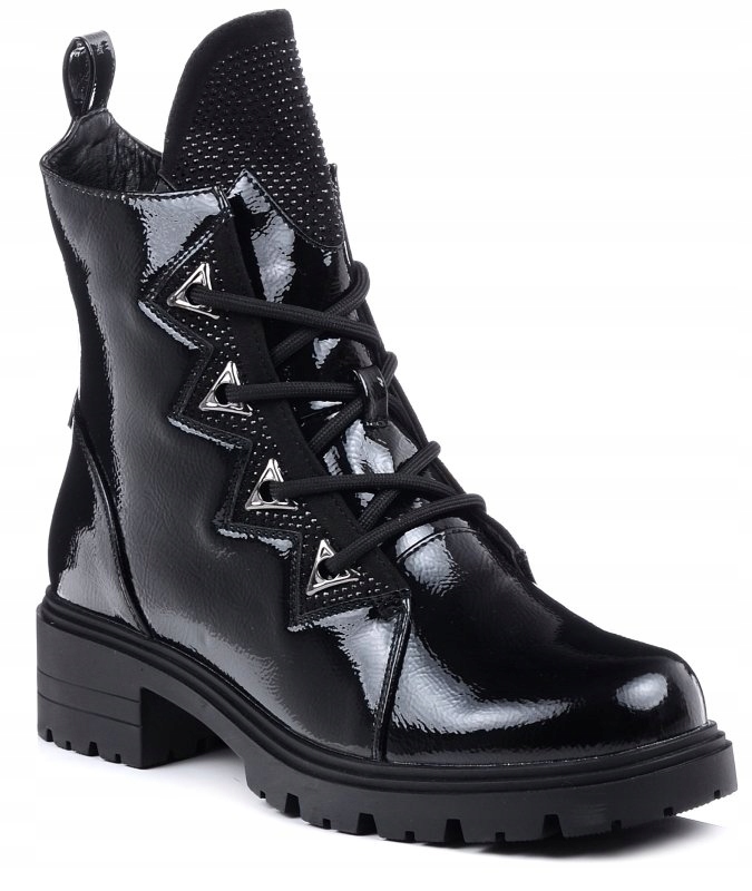 Botki damskie jesienne S.Barski 93-17 ocieplane 37 - 12652600790 - oficjalne archiwum Allegro