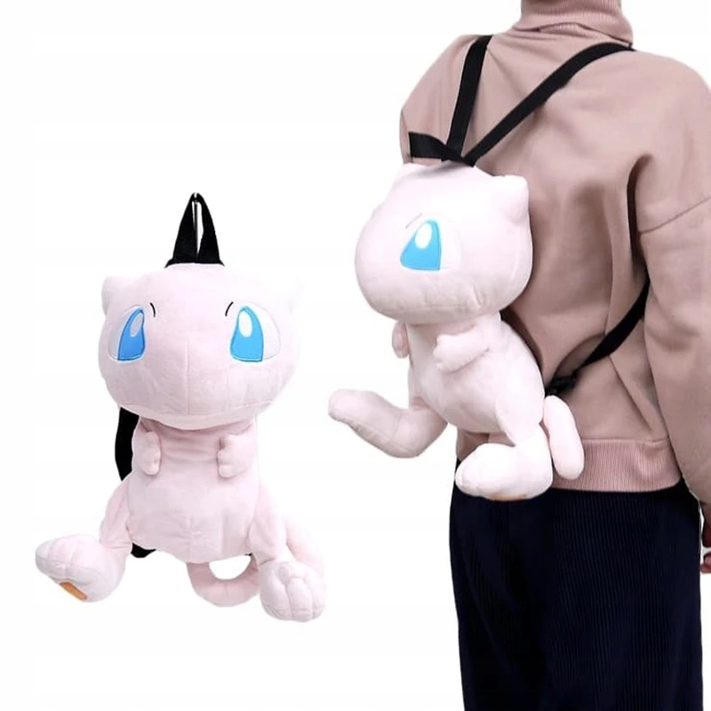 Cute Pokemon Gengar Schoolbag Plush Backpack Toy Pikachu Eevee Mimikyu ...