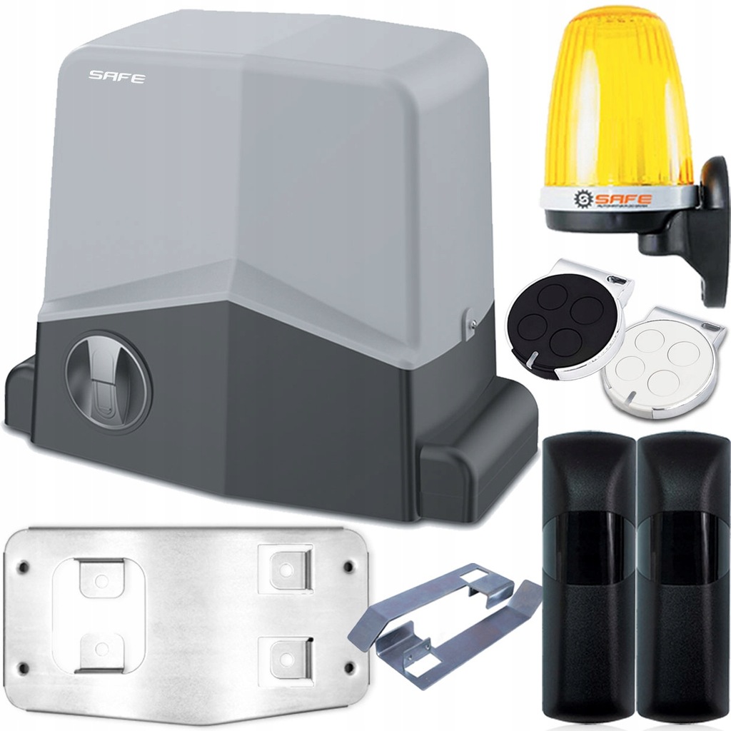 ZESTAW NAPĘD do bram przesuwnych do 1000 kg PILOTY - 12383813350 - oficjalne archiwum Allegro