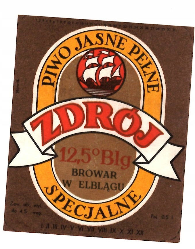BROWAR ELBLĄG 1 SZT ETYKIETA PRÓBNA - 12216107599 - oficjalne archiwum Allegro