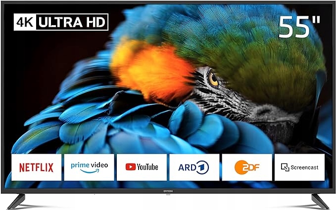 Telewizor LED Dyon MOVIE SMART 55 XT-2 55" 4K UHD Smart WIFI DVB-T2 czarny - 15334149211 ...