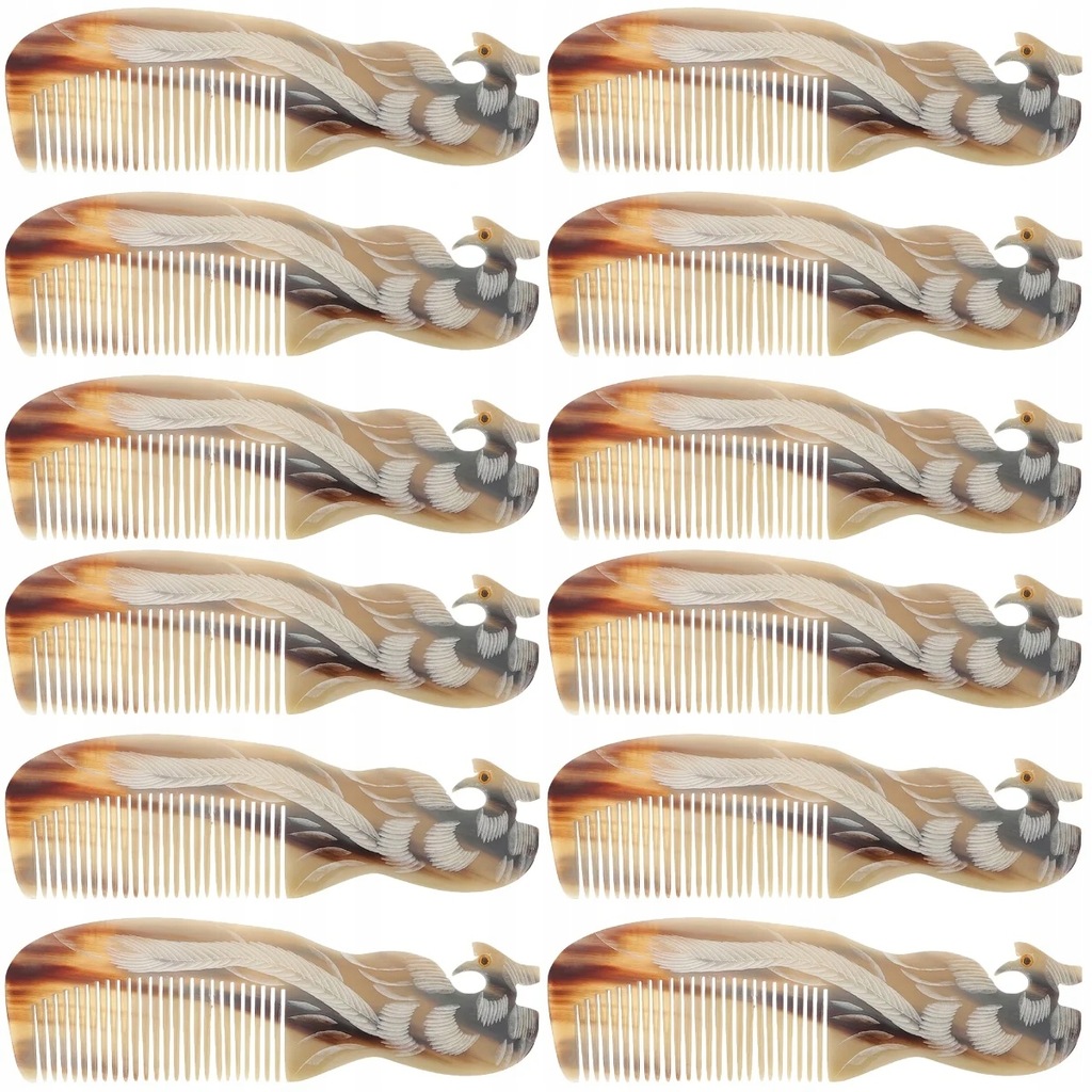 Horn Comb Wide Tooth Curly Hair Combs Men 12 Pcs - 13729846494 ...