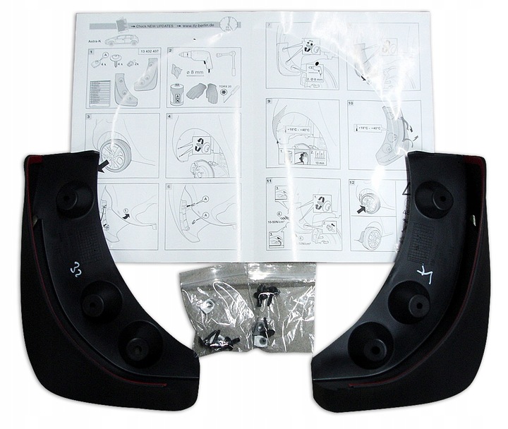 Opel Astra 5 K htb - chlapacze tylne kpl 2 sztuk - ORYGINALNE nowe GM ...