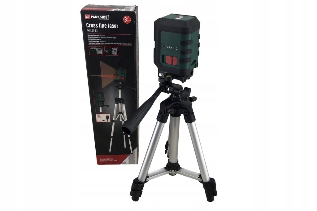 Parkside Laser krzyżowy PKLL 10 B3 !!KOMPLET!! - 12826826374 ...