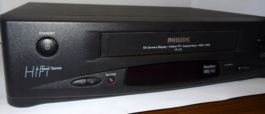 Magnetowid VHS Philips VR675 HI FI Stereo 6 głowic. - 14938659585 - oficjalne archiwum Allegro