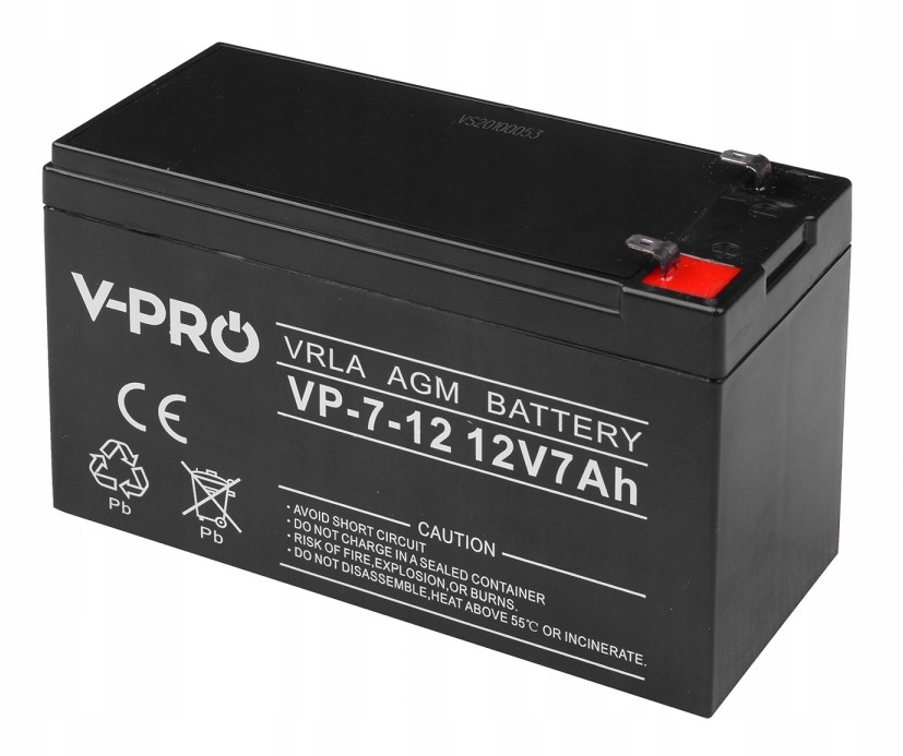 AKUMULATOR AGM 12V 7Ah BEZOBSŁUGOWY UPS CENTRALA - 12230184116 - oficjalne archiwum Allegro