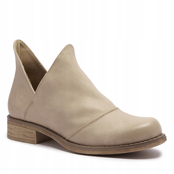 BEŻOWE BUTY BOTKI DAMSKIE NAFRES 36 - 13278766345 - oficjalne archiwum ...