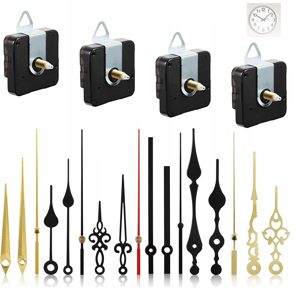 MECHANIZM DO ZEGARA KWARCOWY GWINT WSKAZÓWKI,14el - 13492356404 ...