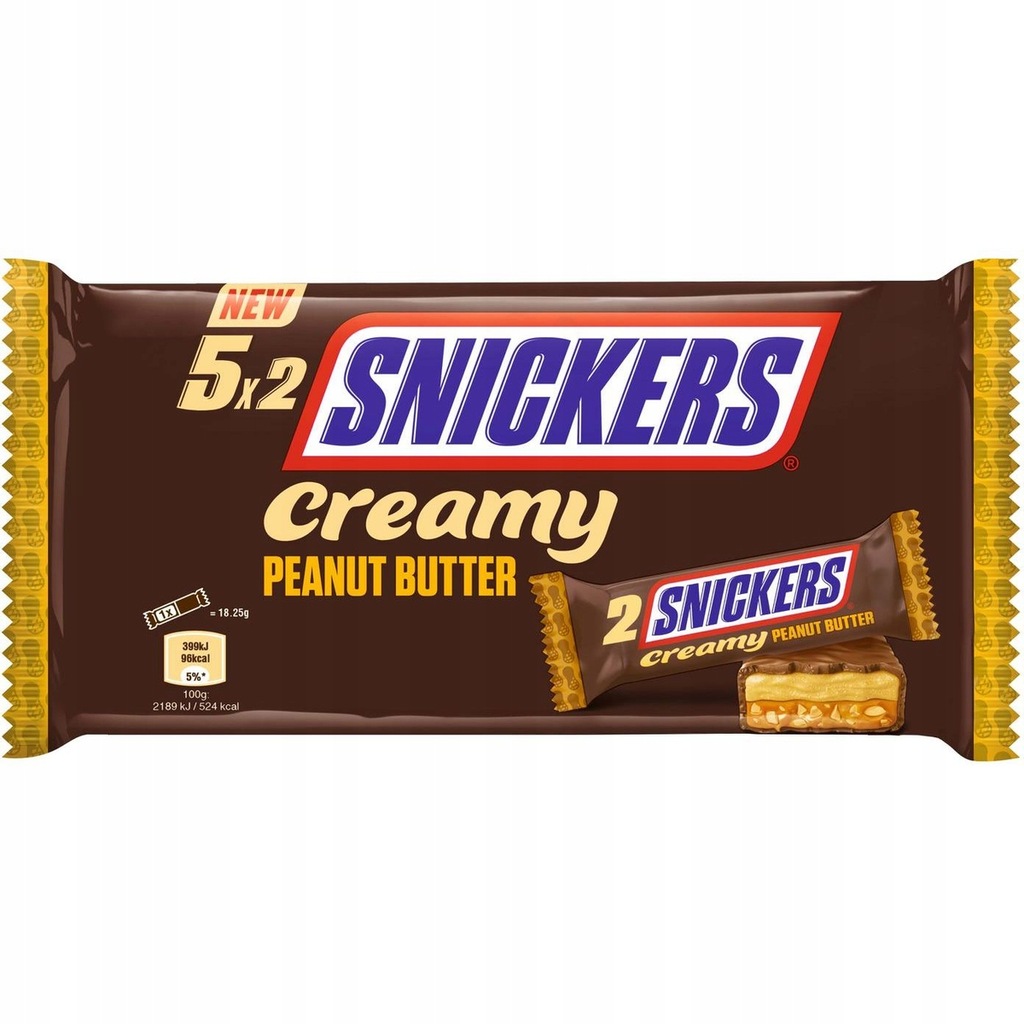 Snickers Baton Creamy Peanut Butter 146g - 12569524287 - oficjalne ...