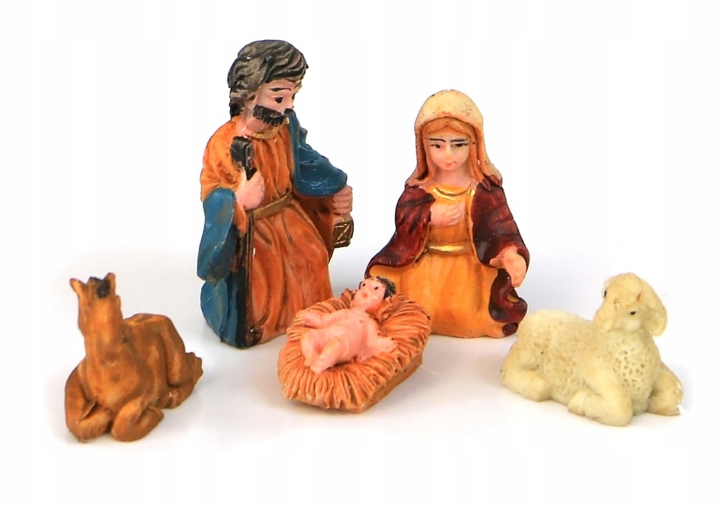 FIGURKI DO SZOPKI Jezusek Józef Maryja zwierzęta 5 - 12705318449 ...