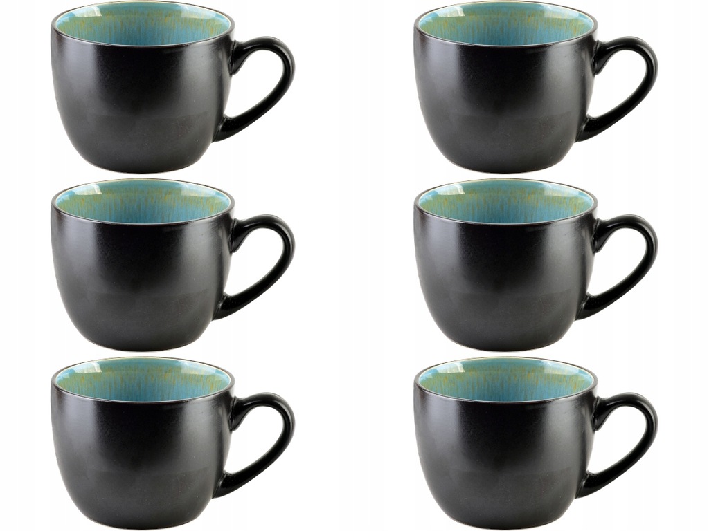 NATURE Ceramiczny kubek do KAWY HERBATY 320ml 6szt - 14062654473 - oficjalne archiwum Allegro