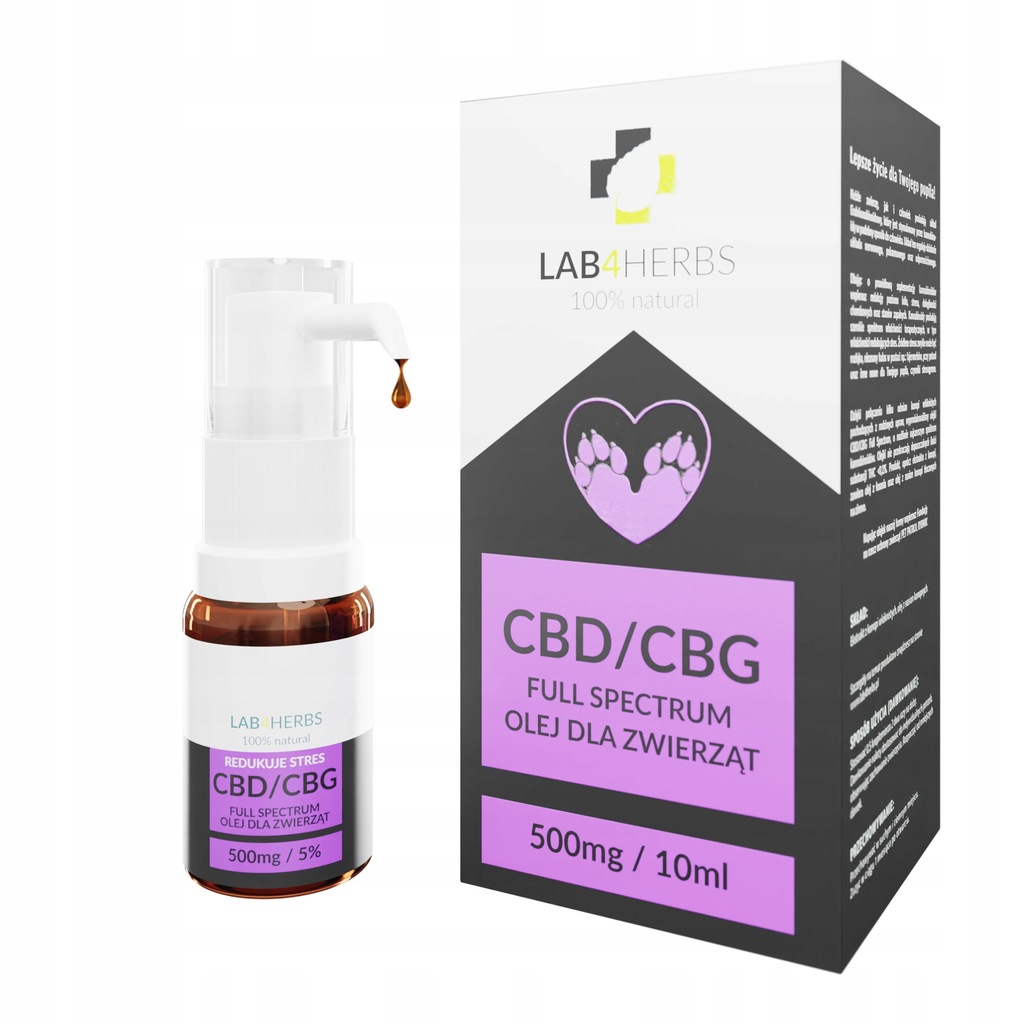 Olejek CBD dla psa kota 5% konopny 10 ml 500 mg - 12446082244 - oficjalne archiwum Allegro
