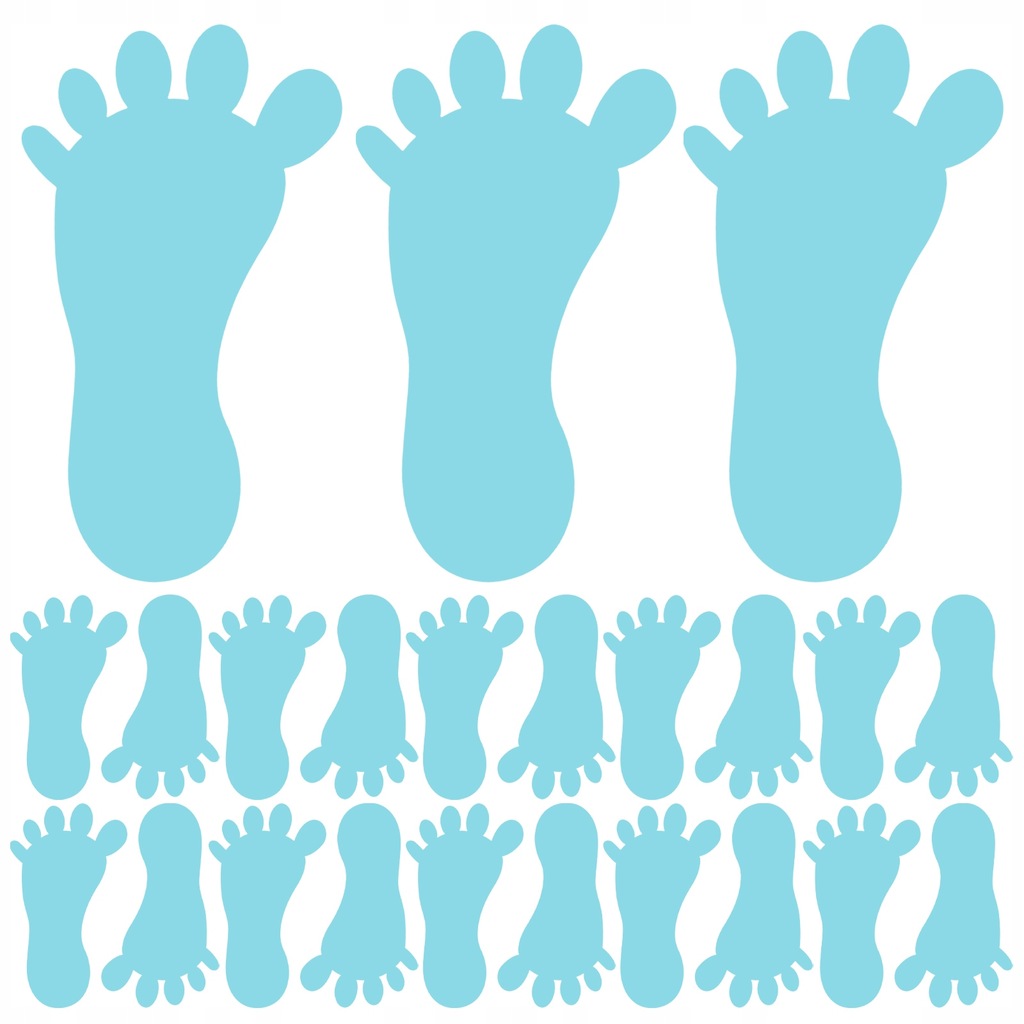 Foam Sticker Footprint Floor Feet Decals - 14096809746 - oficjalne ...