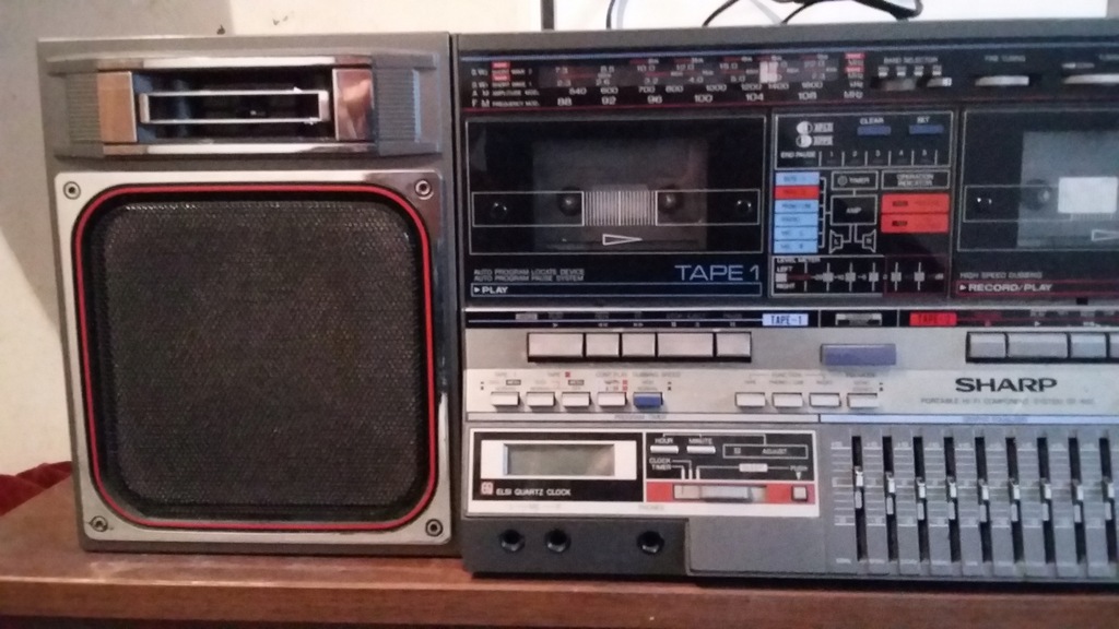 KULTOWY Radiomagnetofon SHARP GF-800 oryginal - 7786221654 - oficjalne ...