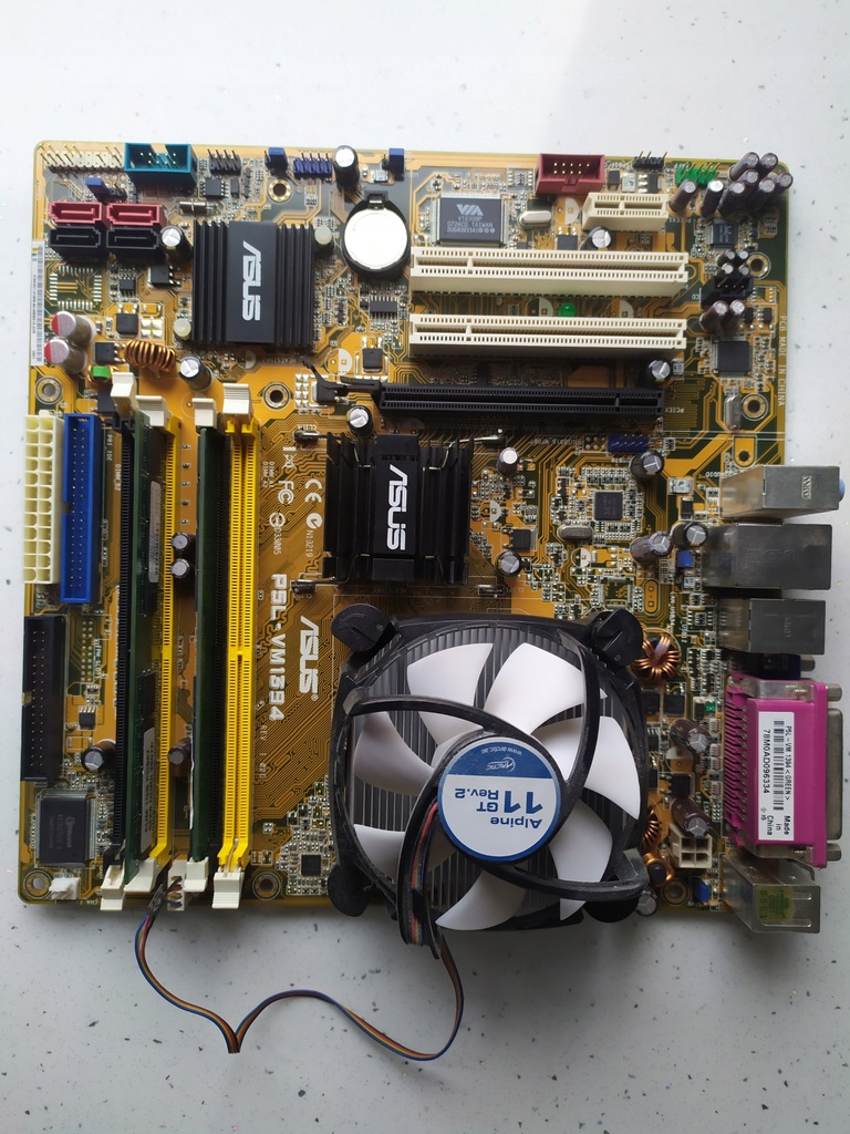 ASUS P5L-VM1394 Płyta główna+proc+RAM+HDD+gratis - 12850935494 ...