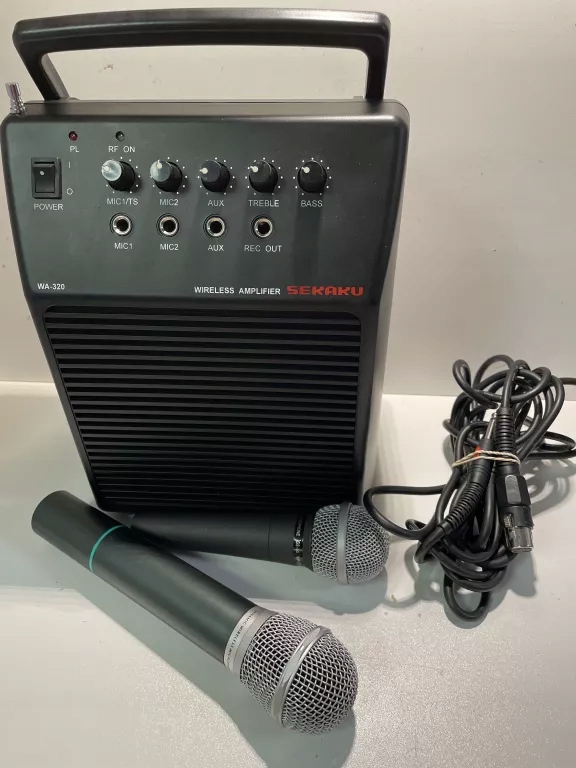 ZESTAW KARAOKE WA-320 SEKAKU + 2 MIKROFONY - 12294267561 - oficjalne ...