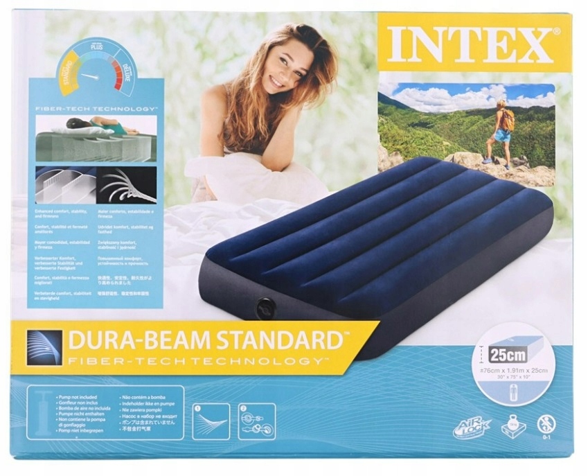 INTEX MATERAC DMUCHANY 1 OSOBOWY WELUROWY 25 CM - 12150957400 ...