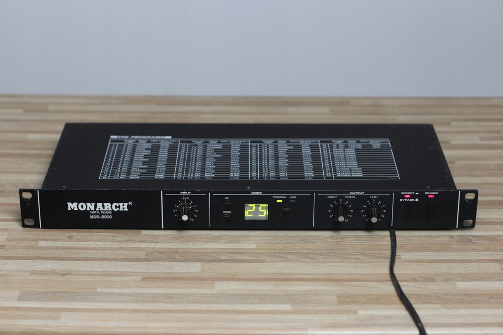MONARCH Digital Reverb MDR-8000 , opis - 17232923857 - oficjalne ...