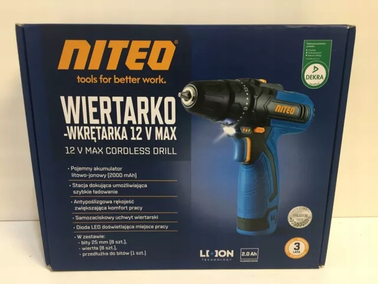NITEO WIERTARKO WKRĘTARKA 12V - 12615605271 - oficjalne archiwum Allegro