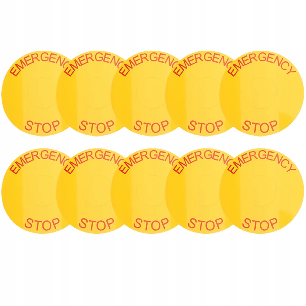 Emergency Stop Sign Switch Signs Decals Stickers - 13847067460 ...