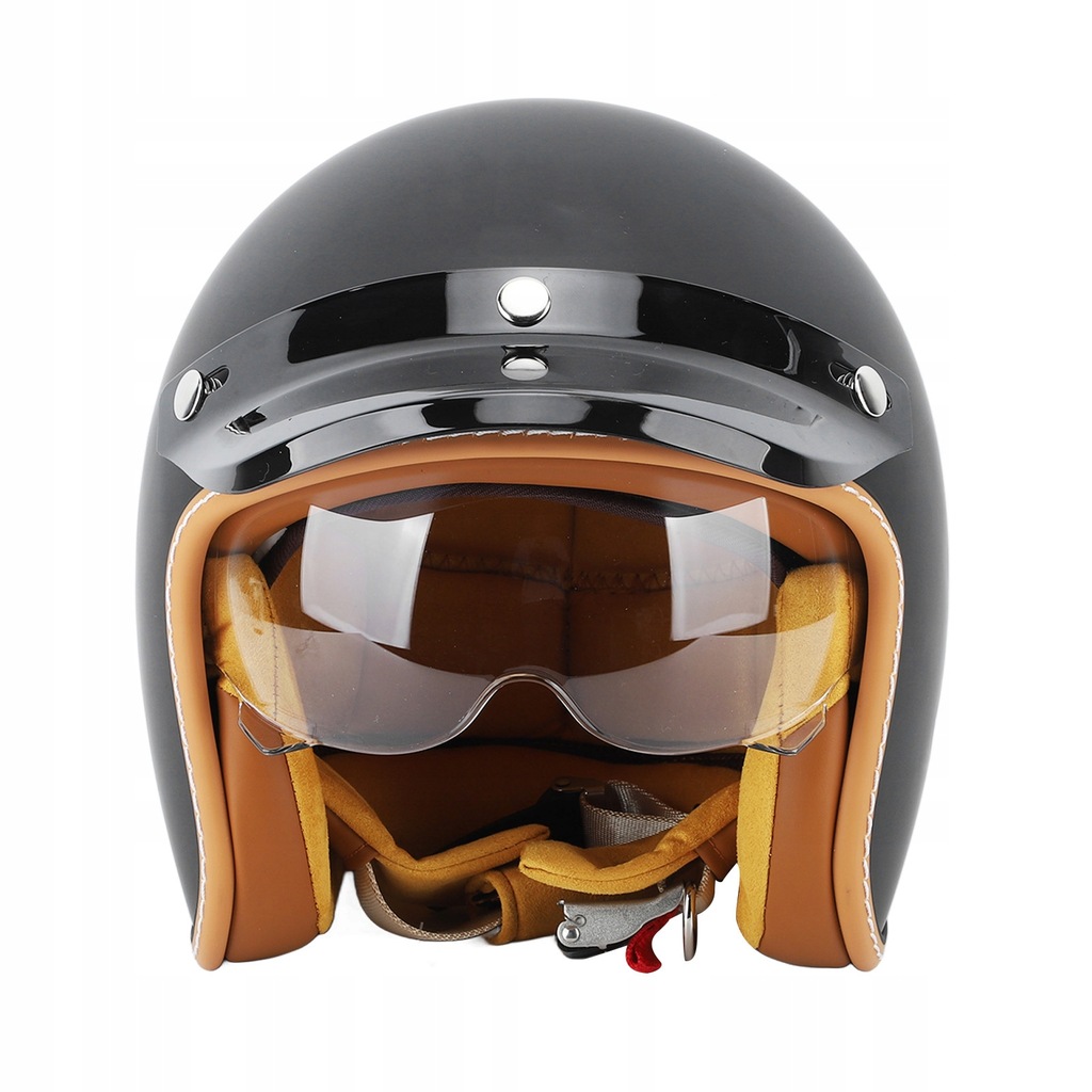 Kask rowerowy w stylu retro matowy czarny 3/4 - 14094094165 - oficjalne ...