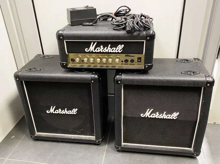 ZESTAW MARSHALL MG15MSII 2 GŁOŚNIKI + WZMACNIACZ GITAROWY - 15544179997 - oficjalne archiwum Allegro