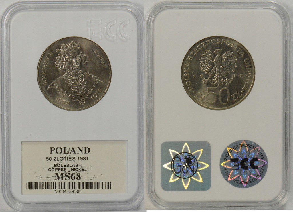 AK.50 ZŁOTYCH 1981 BOLESŁAW II ŚMIAŁY MS68 4.07 - 13952718247 - oficjalne archiwum Allegro
