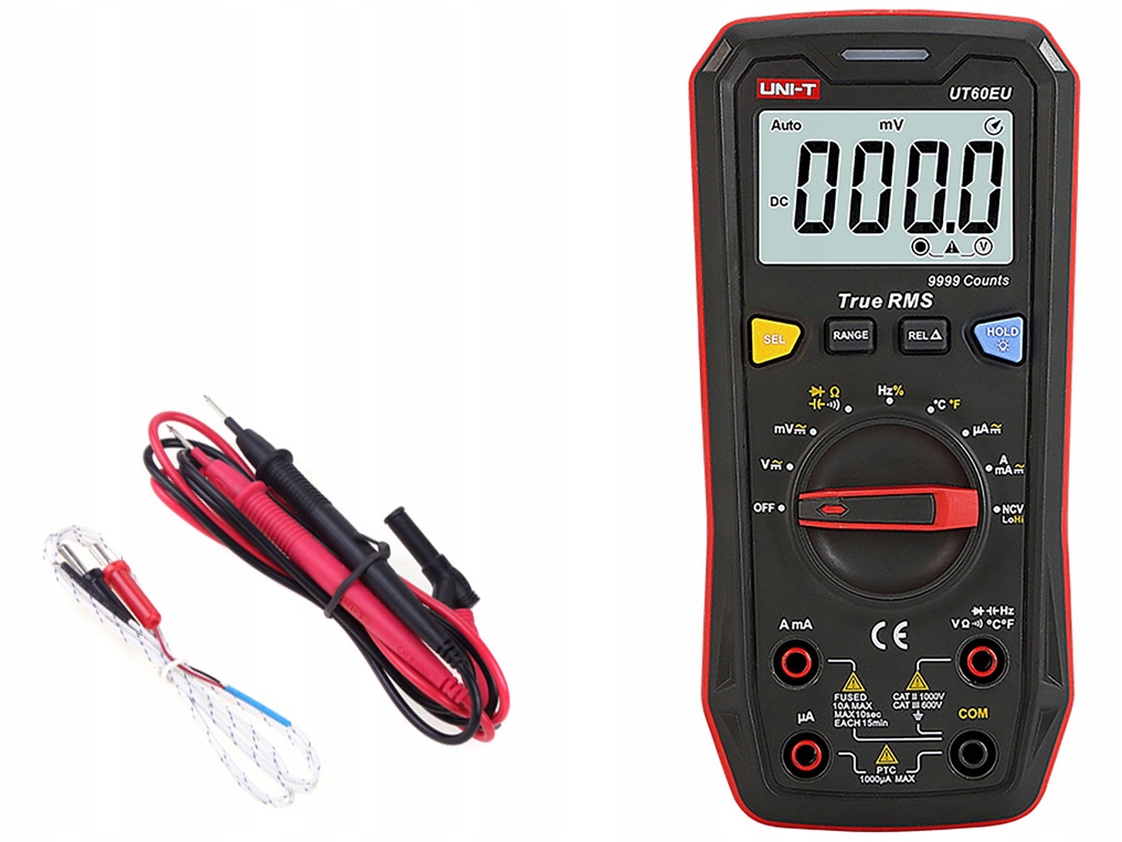 UNI-T UT60EU miernik uniwersalny multimetr - 12273873883 - oficjalne archiwum Allegro