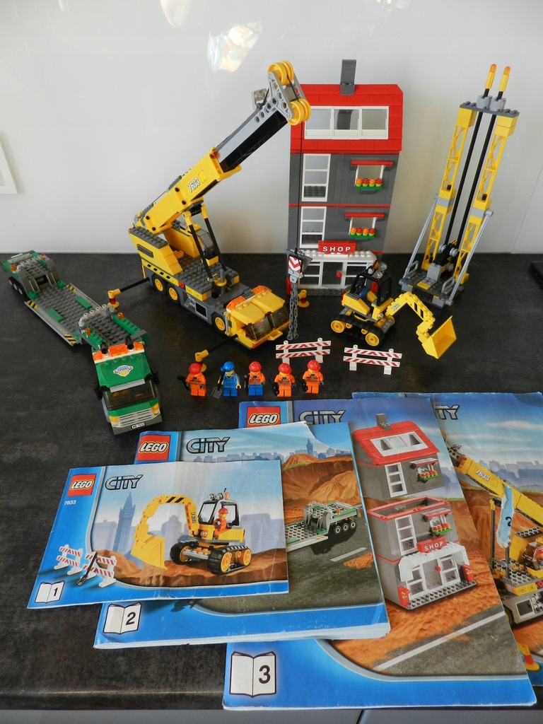 LEGO CITY 7633 PLAC BUDOWY Construction Site*dźwig - 9180824751 ...